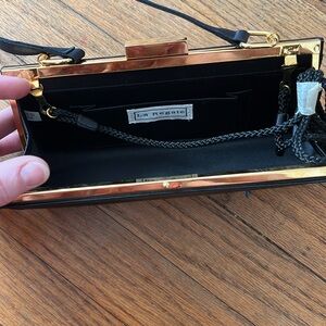 La Regale | Bags | Vintage La Regale Cocktail Purse Clutch Black And ...